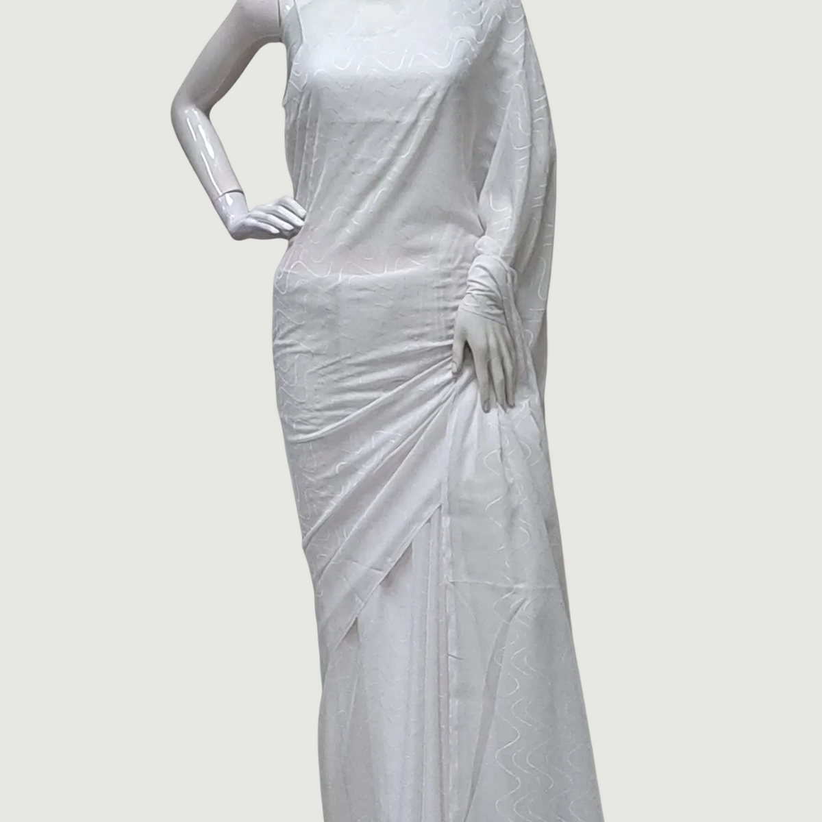 White Prayer Sari – Jayshrees / Rivaz