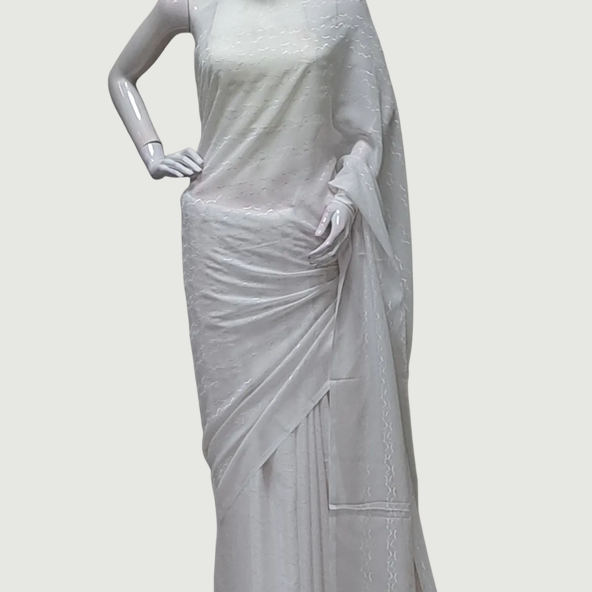 White Prayer Sari – Jayshrees / Rivaz