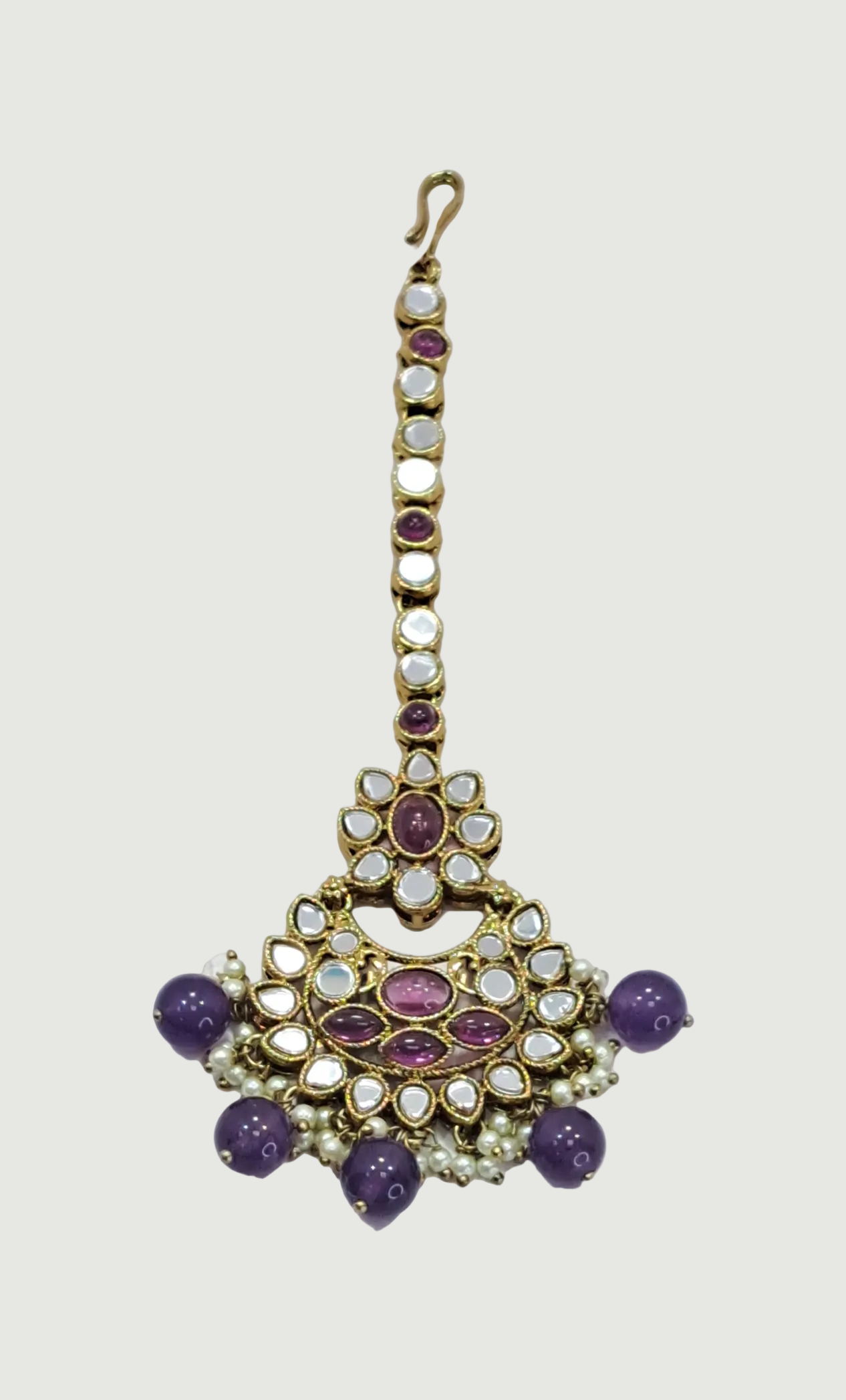 Purple Bead Work Sirbandi – Jayshrees / Rivaz