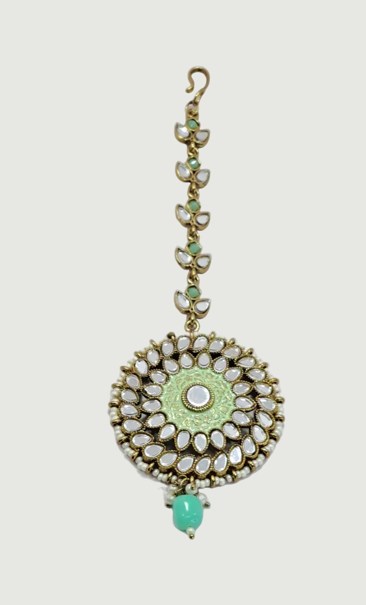 Green Stone Work Sirbandi – Jayshrees / Rivaz