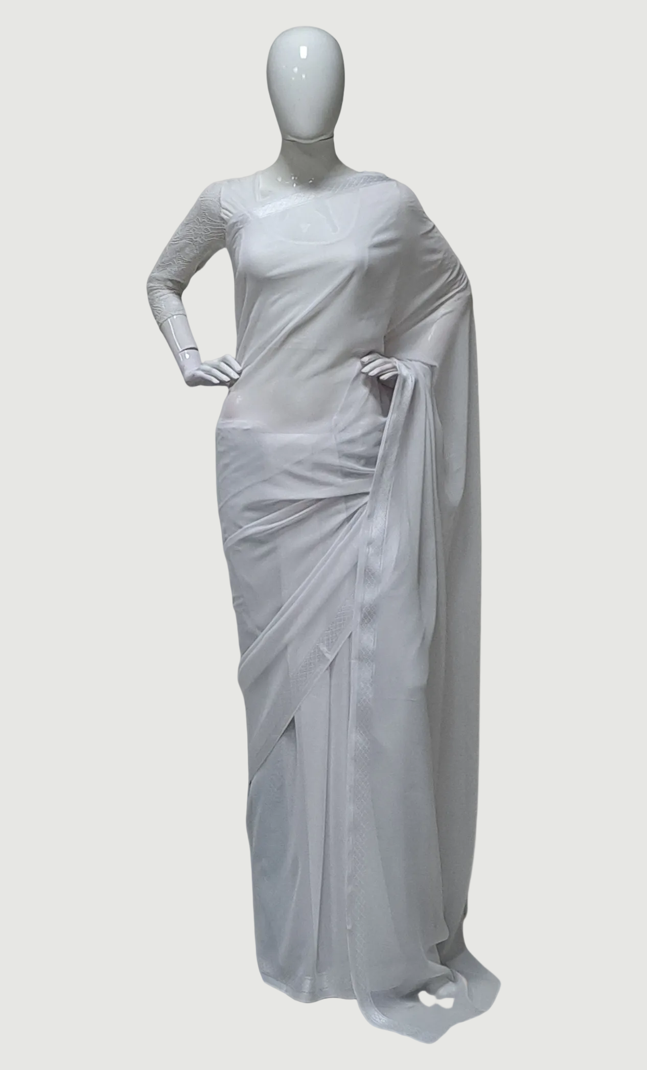 White Prayer Sari – Jayshrees / Rivaz